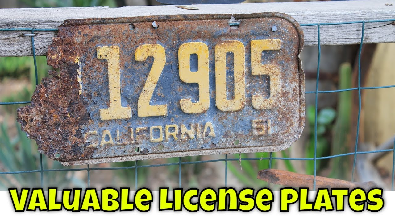 Your Old License Plate Could Be Worth A Fortune - YouTube