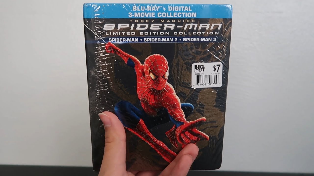 Spider-Man 3-Movie Collection Blu-ray Unboxing (One Shot) - YouTube