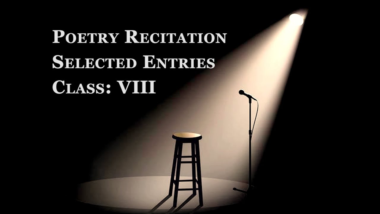 Poetry Recitation Competition | Class VIII Students | St. Francis ...