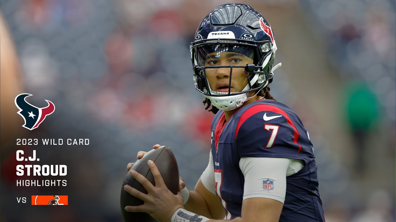 C.J. Stroud's Best Throws from Playoff Debut | Super Wild Card Weekend ...