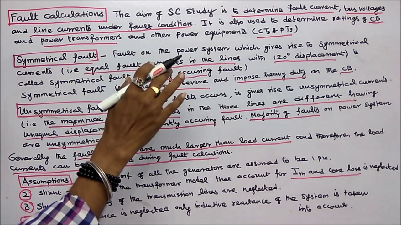 SYMMETRICAL FAULT CALCULATIONS - PART - 01 - IMPORTANCE OF FAULT ...