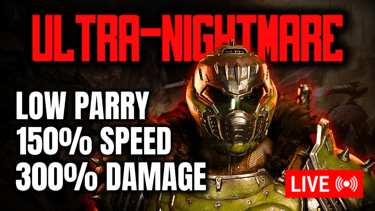 DOOM: The Dark Ages ULTRA-NIGHTMARE (Low Parry, 300% Damage, 150% Speed ...