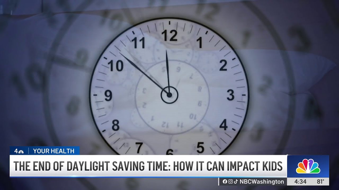 End of Daylight savings time impact on kids | NBC4 Washington - YouTube