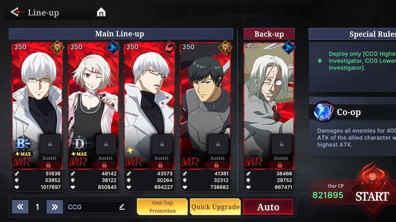Up full team CCG to MR | Tokyo Ghoul: Awakening - YouTube