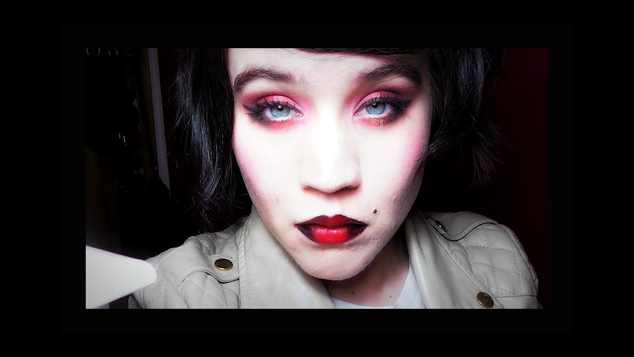 Burlesque Gothic Pin Up Inspired Make Up Tutorial - YouTube
