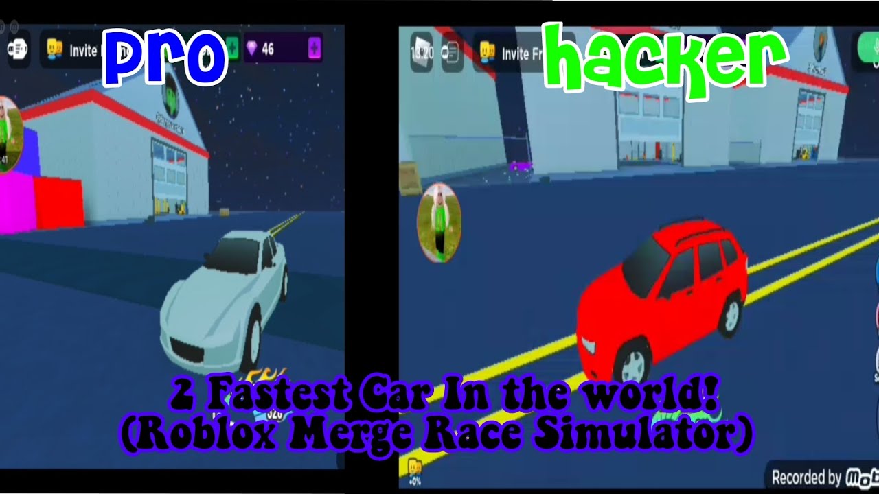 2 Fastest Car In The World! (Roblox Merge Race Simulator) - YouTube