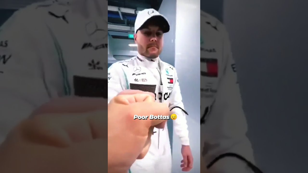 Valtteri Bottas spills his coffee - YouTube