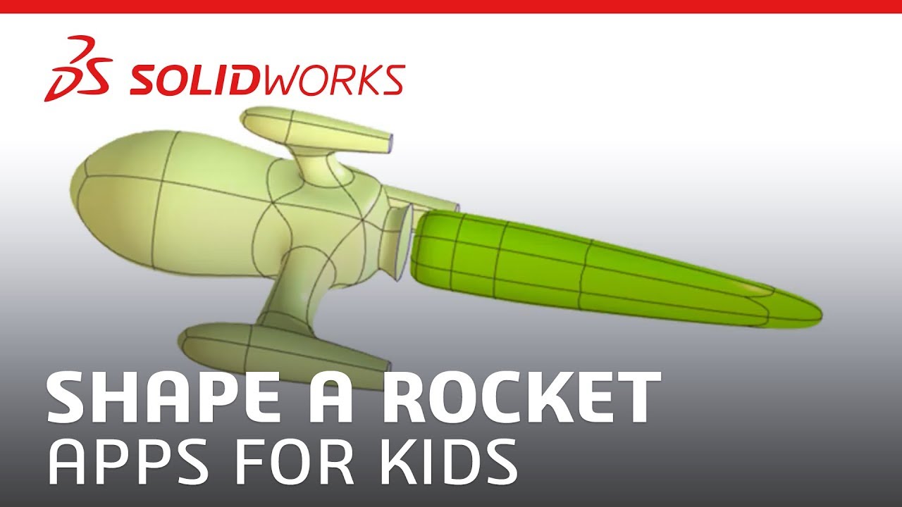 Apps for Kids - Shape a Rocket - SOLIDWORKS - YouTube