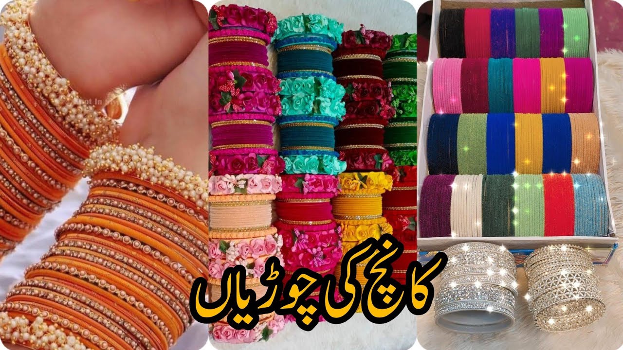 crystal bangles design||Eid bangles design||Ubton mehndi bangles ...