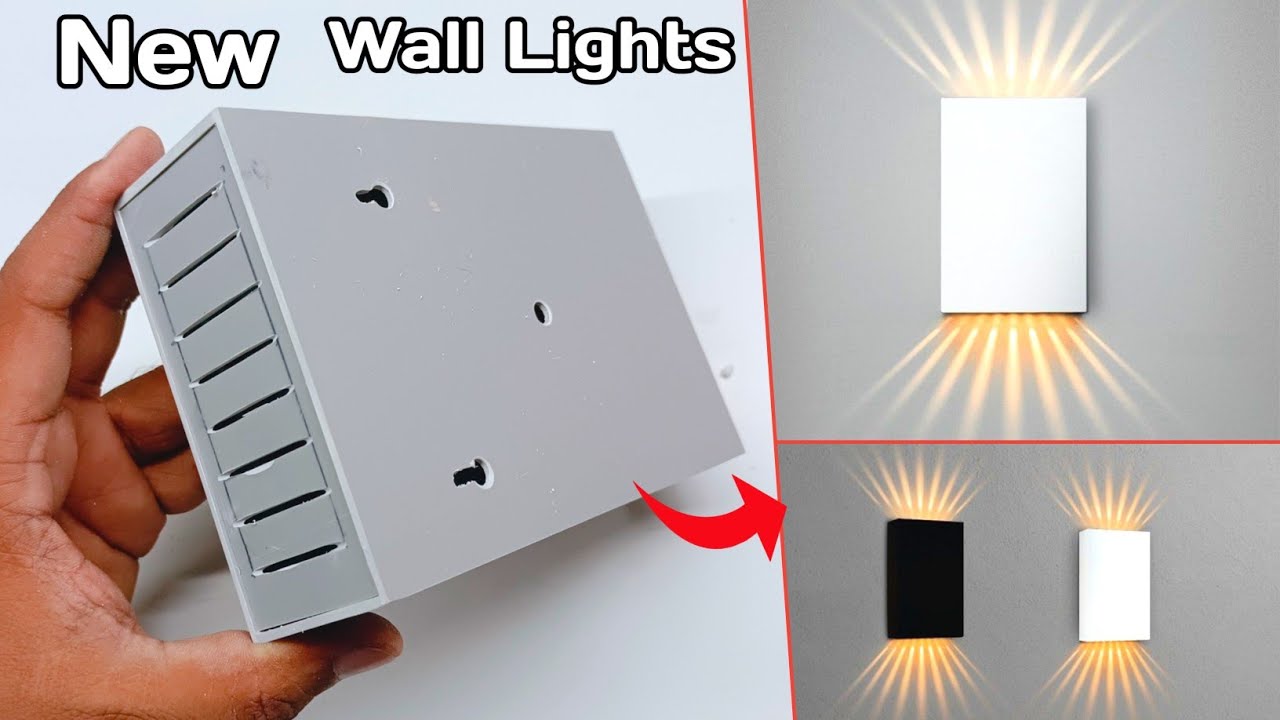How to make a Wall Lamp at Home Wall Sconce LED Light New Wall ...