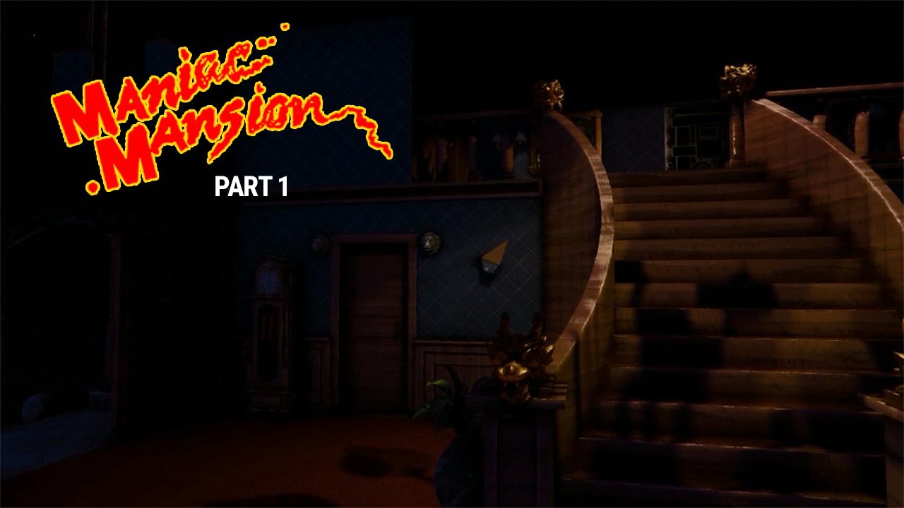 Exploring Weird Edison´s Mansion in 3D MANIAC MANSION - Part One - YouTube