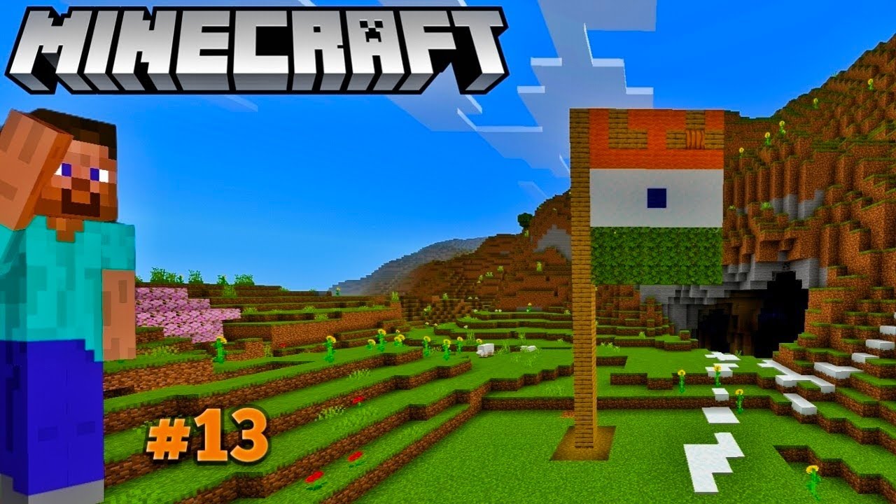 I MADE AN OUR INDIAN FLAG IN MINECRAFT #13 - YouTube