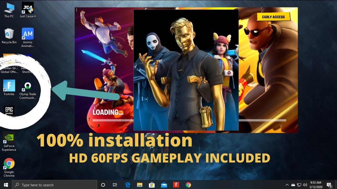 How To Download & Install FORTNITE On Pc Free ||SSD Gameplay With High ...