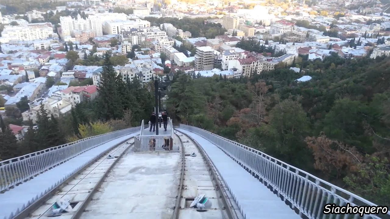 Tbilisi / Tiflis / თბილისი / Тбилиси - Funicular / Standseilbahn - YouTube