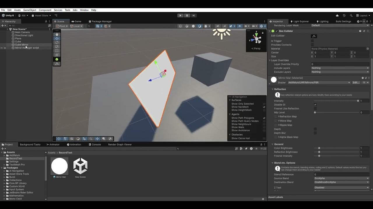 How to create a perfect mirror - Unity3d - URP - YouTube