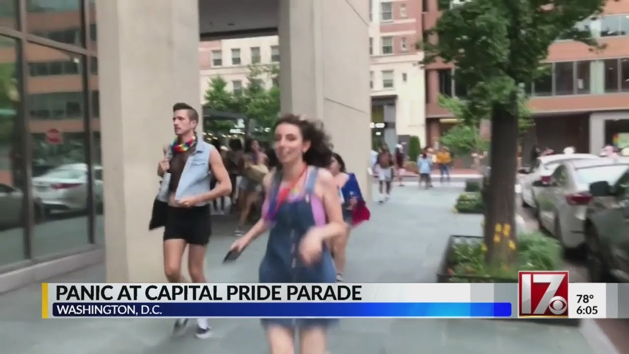 Panic breaks out at DC Pride Parade - YouTube
