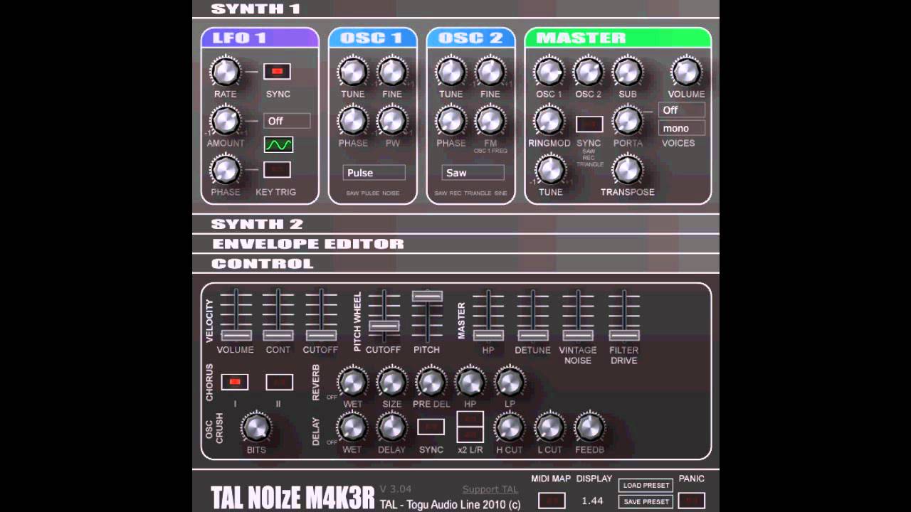 TAL - NOISE MAKER BY TAL ( video 2 ) - YouTube