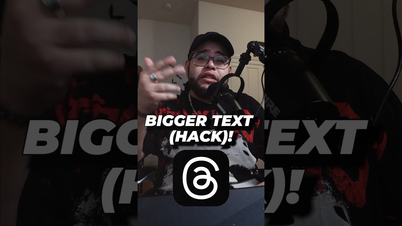 How To Make The Text BIGGER On Threads YouTube How To Make The Text BIGGER On Threads YouTube