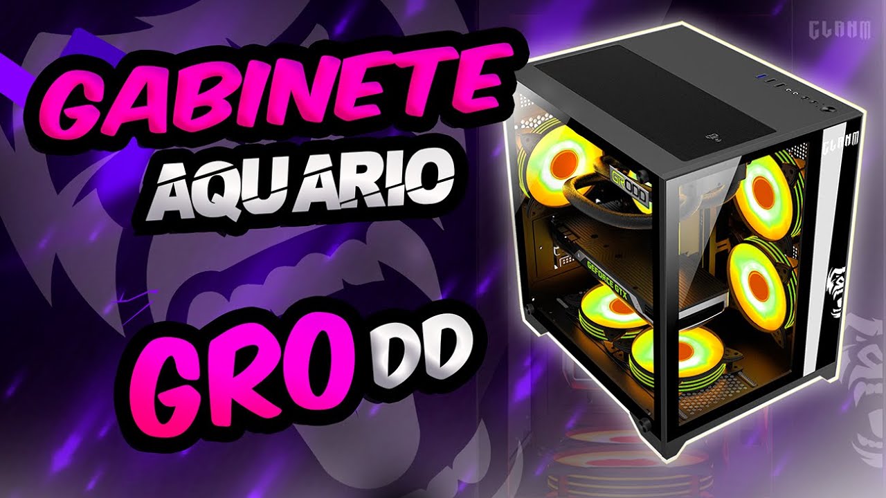 Ótima opção de GABINETE AQUÁRIO para montar seu pc gamer - Review CLANM ...
