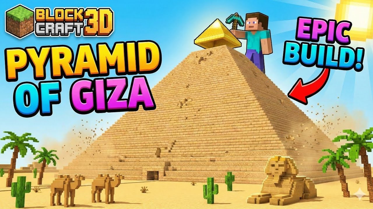 Block Craft 3D - PYRAMID OF GIZA - - YouTube