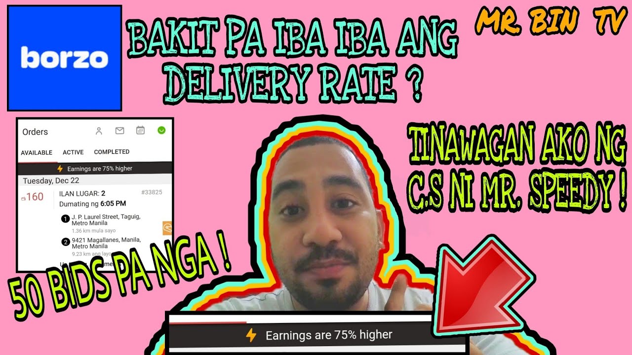 DELIVERY RATE NI Borzo / MR. SPEEDY | Borzo BAKIT PA IBA IBA? | PRICE ...