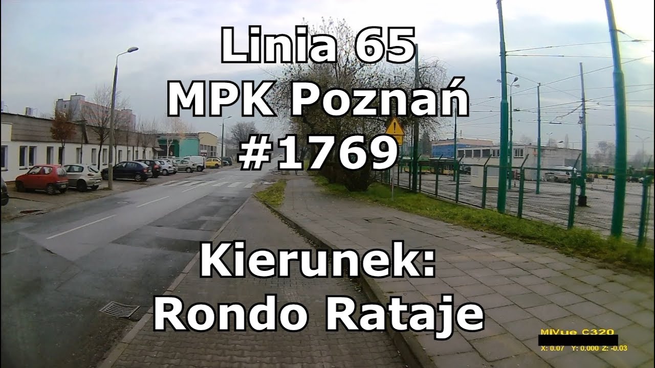 Linia 65(165) MPK Poznań #1769 Starołęka - Rondo Rataje - YouTube