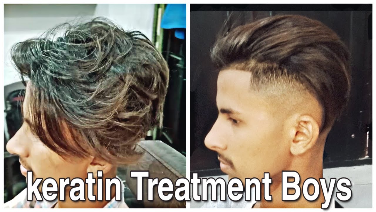 Keratin hair treatment men 2021 - YouTube