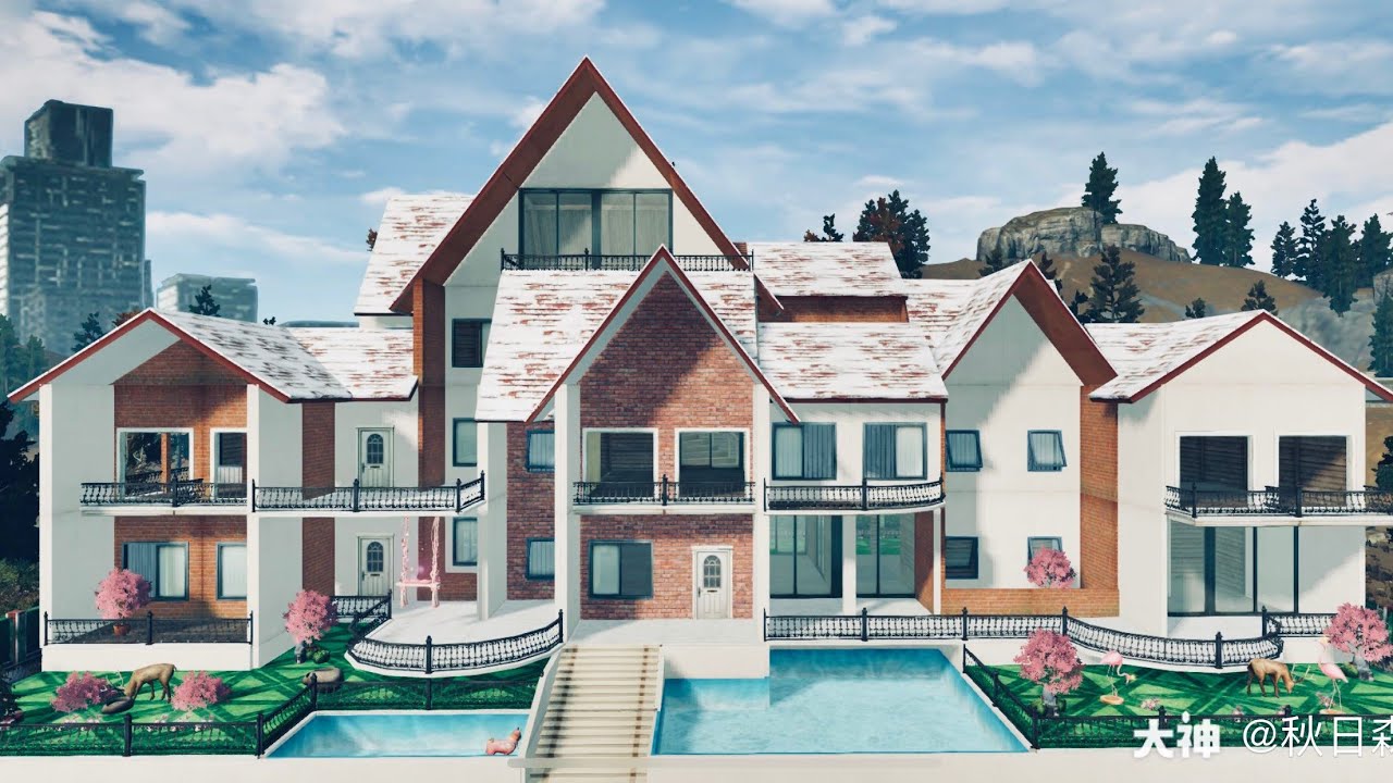 LifeAfter Manor Design - Double Manor || Big Villa || - YouTube