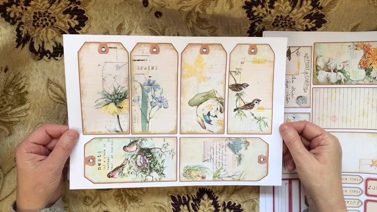 A touch of spring *** New journal kit - YouTube