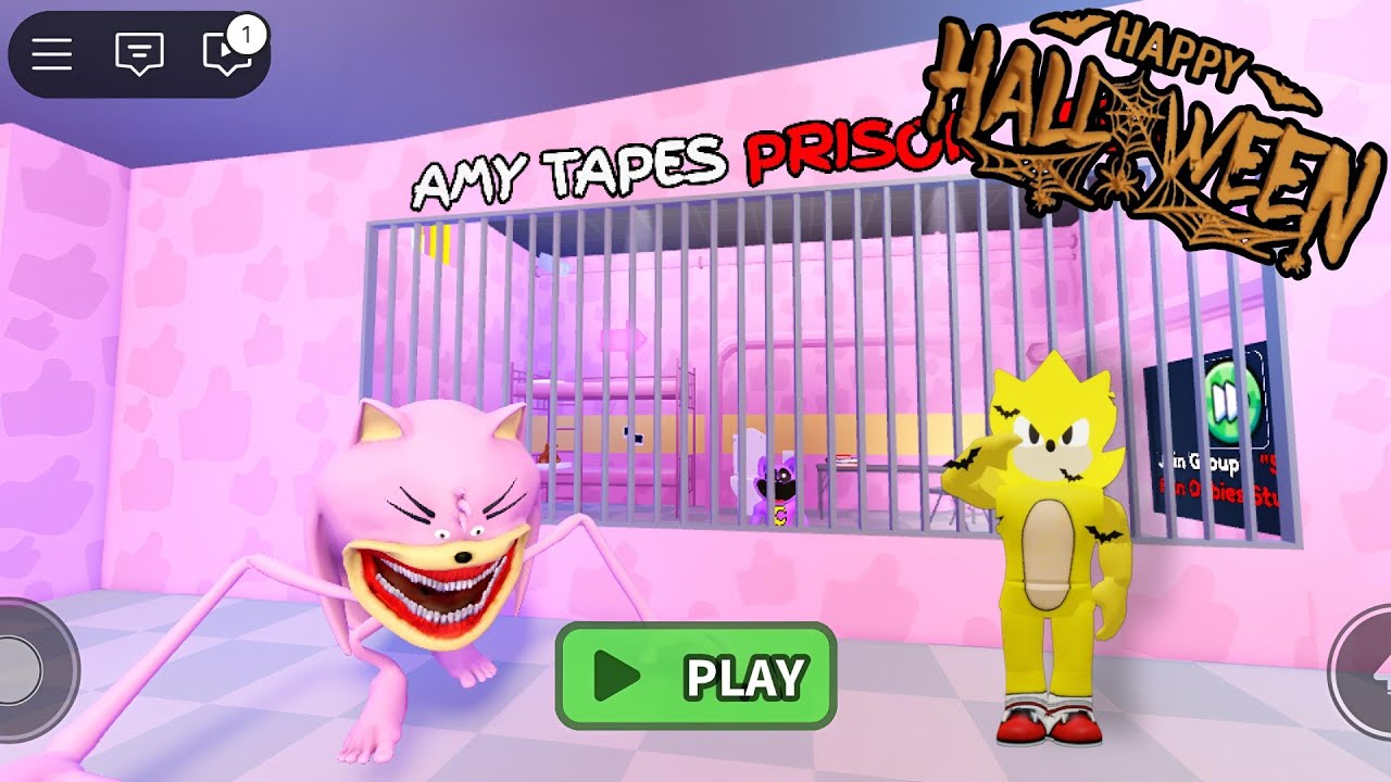 🔪 SHIN AMY ROSE TAPES BARRY'S PRISON RUN! (OBBY!) - SUPER SONIC VS SHIN ...