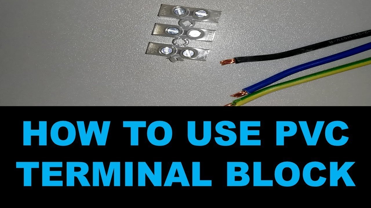joint Electrical Wire use PVC Terminal Block - YouTube