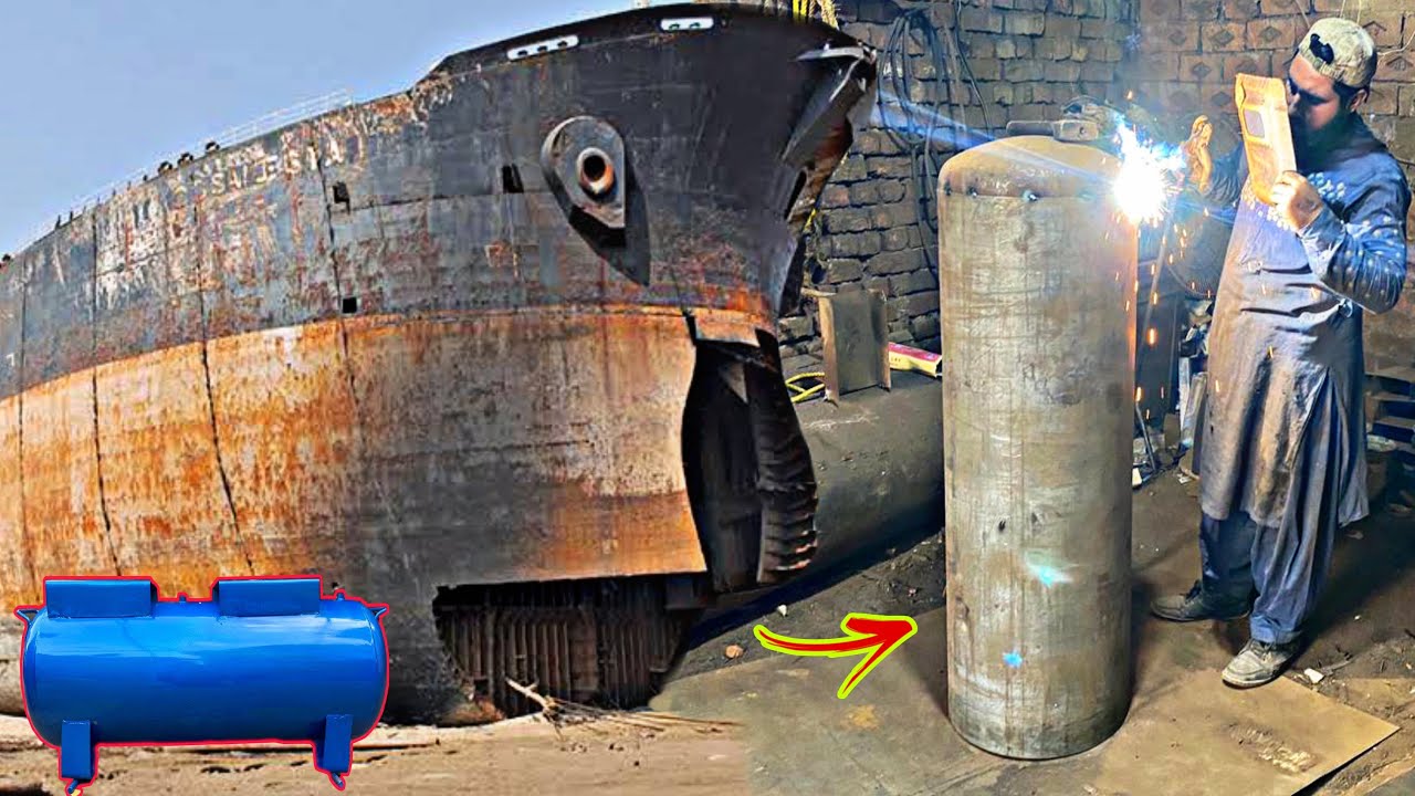 See How Decommissioned Ships Are Cut Up And New Air Compressors Are ...
