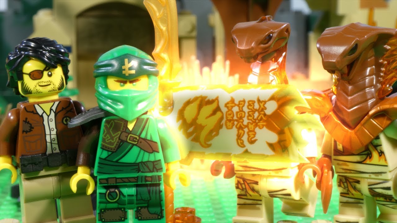LEGO NINJAGO - BATTLE FOR THE SCROLL OF FORBIDDEN SPINJITZU - YouTube