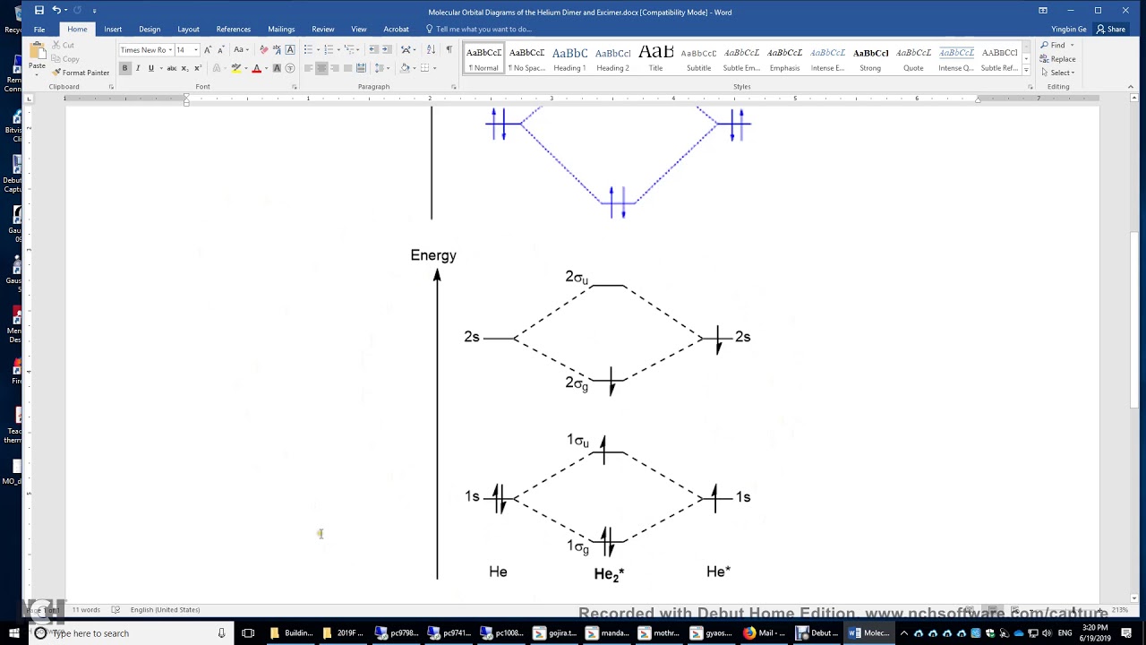 Molecular Orbital Diagrams of the Helium Dimer and Excimer - YouTube
