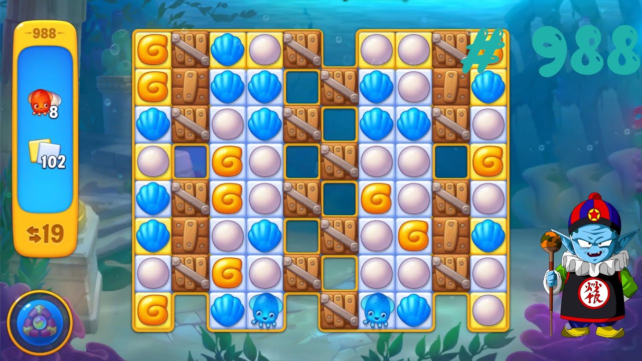 fishdom LEVEL 988 - YouTube