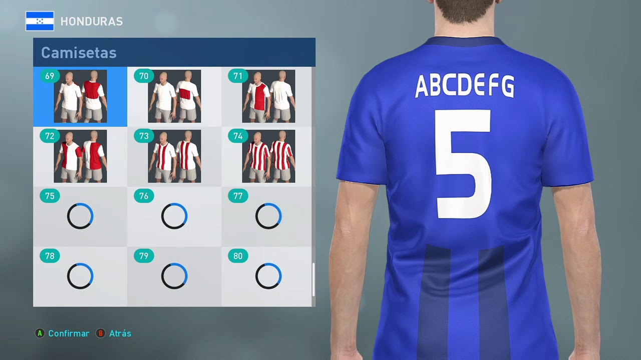 Kits Selección de Honduras PES 2019 Xbox One - YouTube