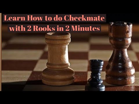 Chess for beginners- 2 Rooks Checkmate - YouTube