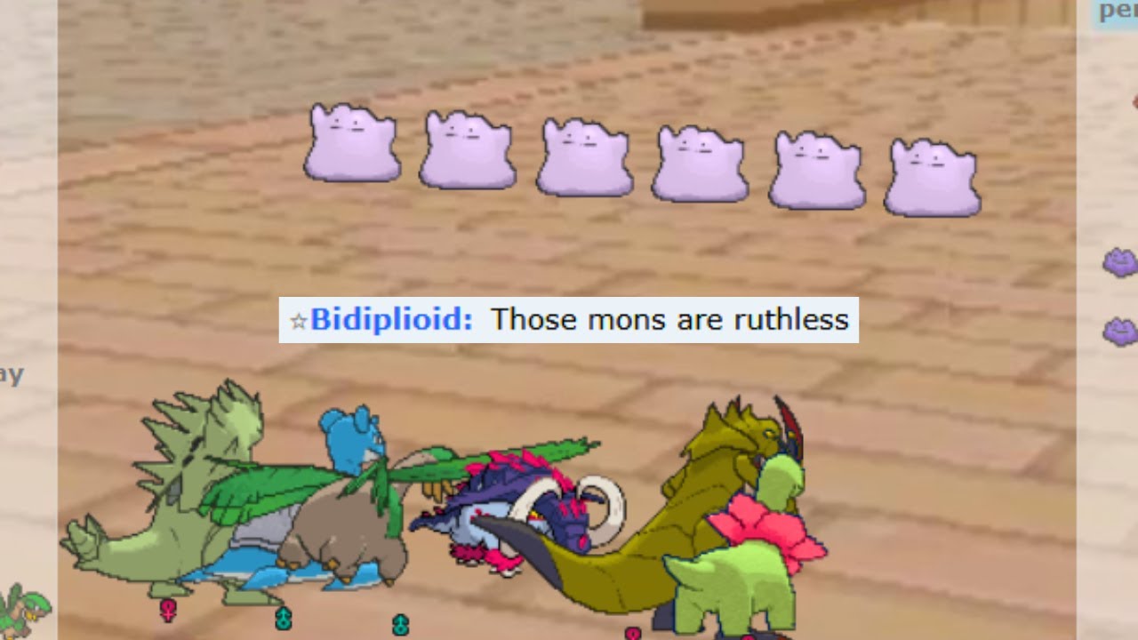 FULL DINOSAUR POKEMON TEAM DESTROYED THIS DITTO SPAMMER ON POKEMON ...