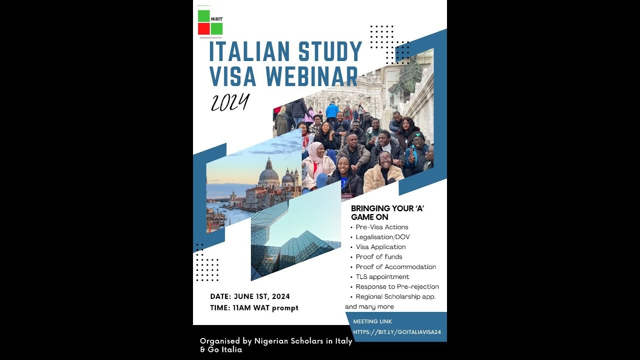 Italian Study Visa Webinar 2024 - YouTube