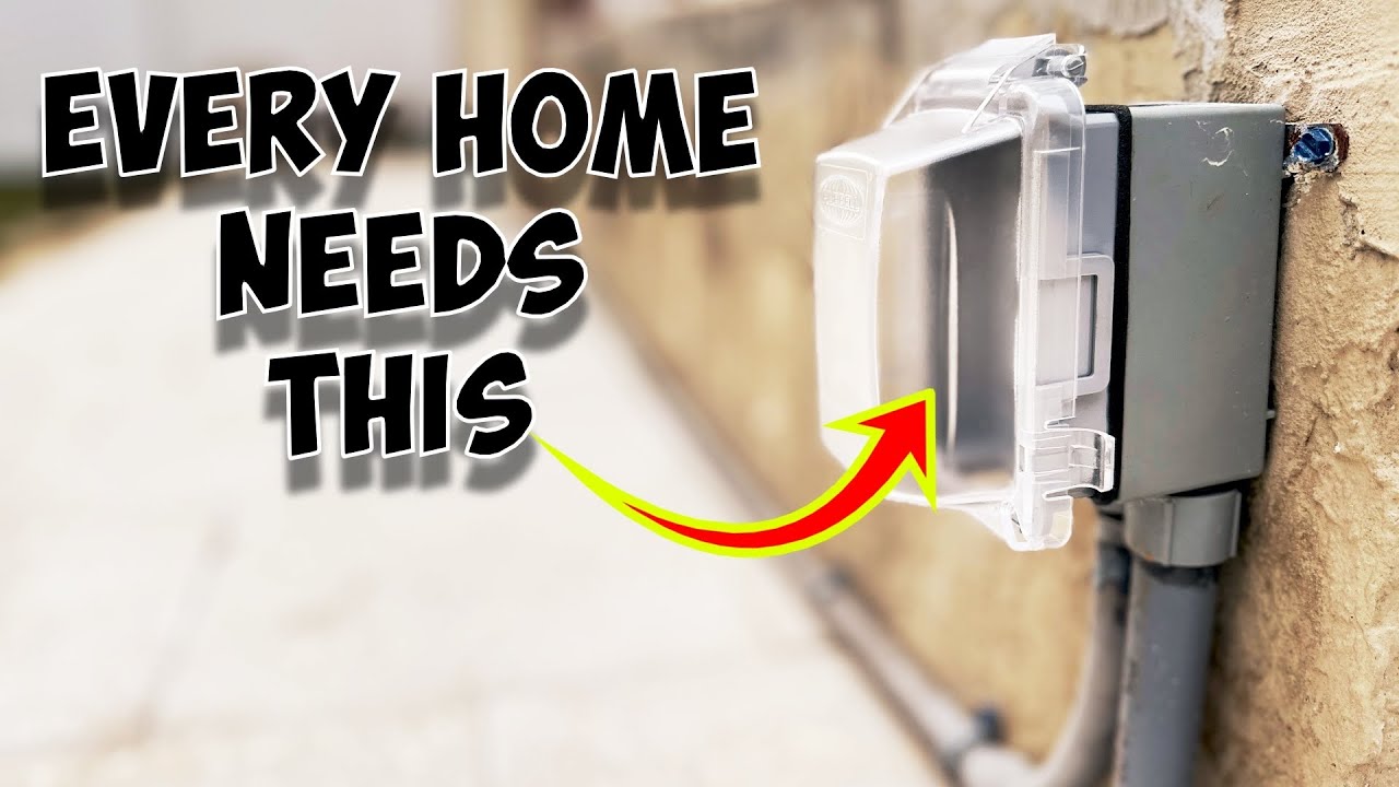 EASY Weatherproof Outlet Cover Installation - YouTube