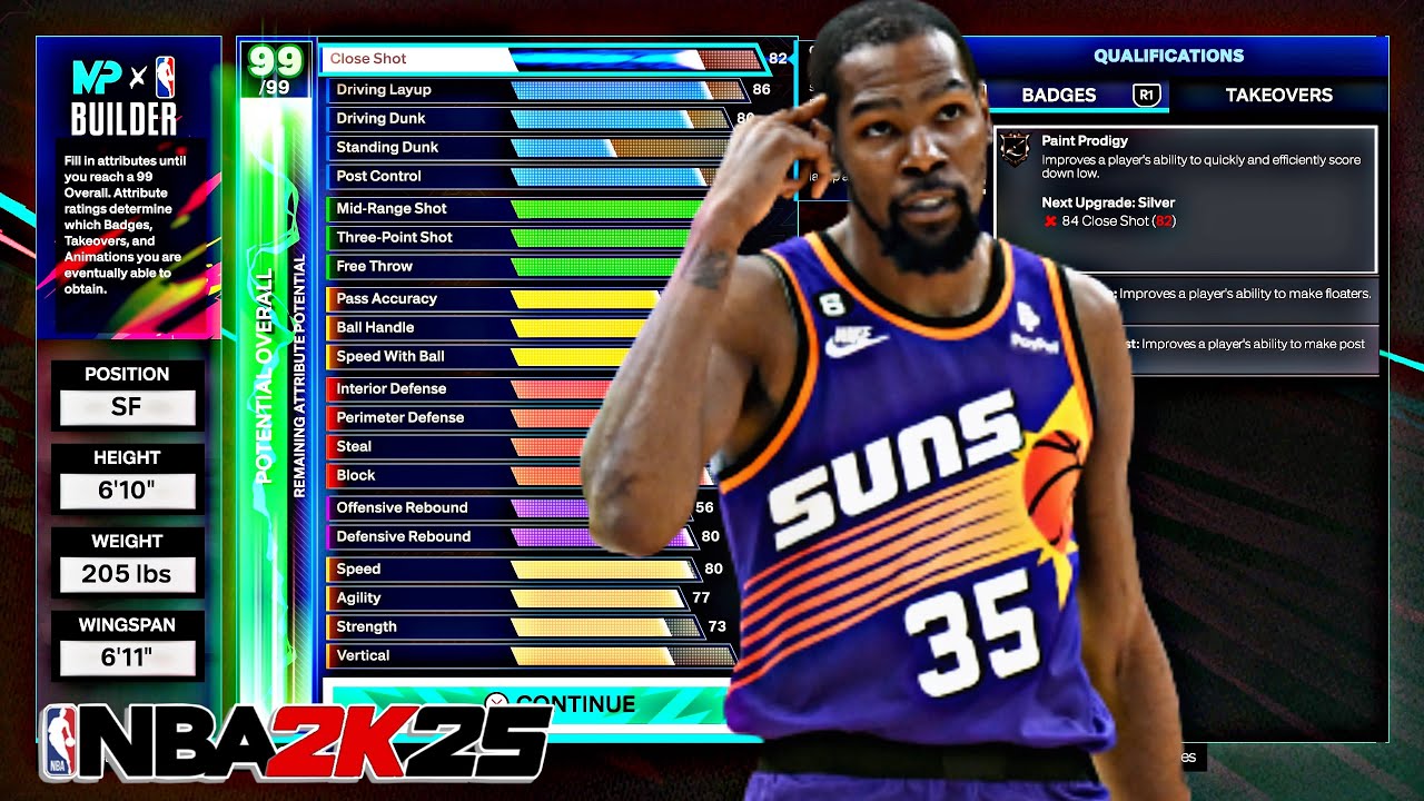 NBA 2K25 BEST 6’10 SMALL FORWARD BUILD | FIRST PARK GAMEPLAY ON NBA ...