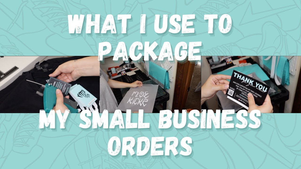What I use to pack orders for my small business - YouTube
