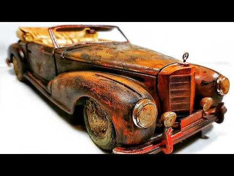 Restoring Abandoned Model Cars: 1:18 Mercedes Benz 300 S Roadster