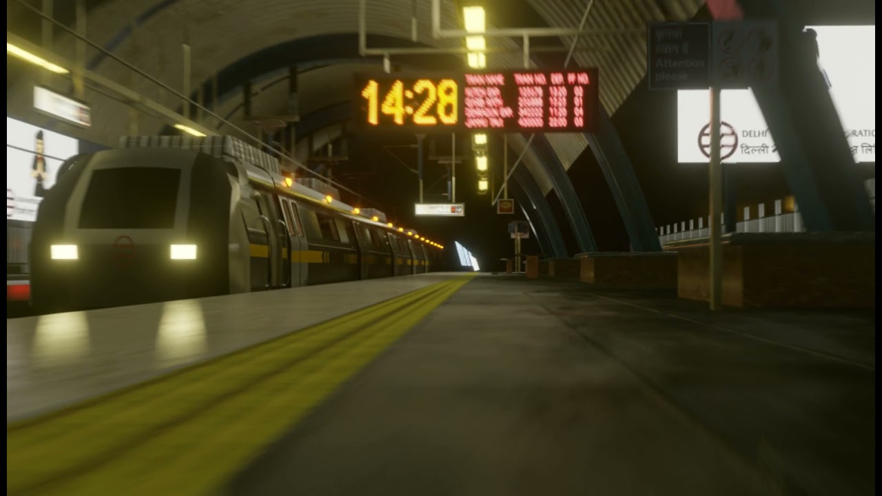 delhi metro station | 3d | animation | indian | vira| | animated ...