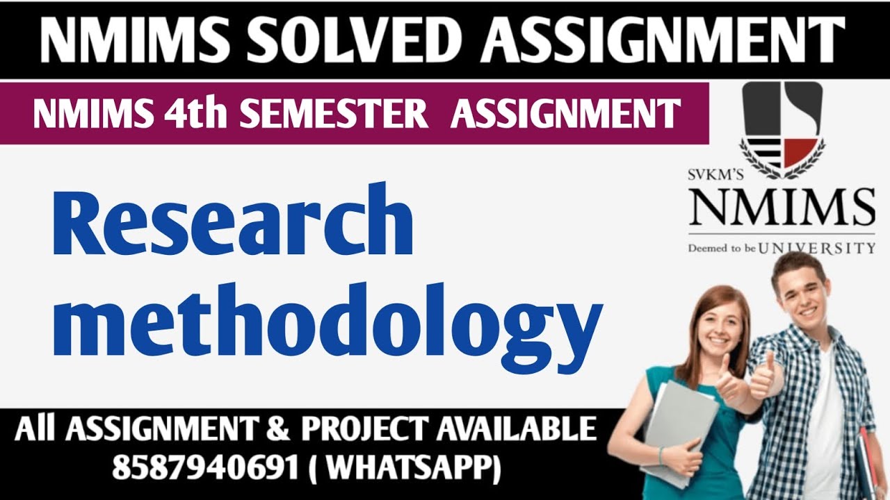 Research methodology Solved assignment / Nmims 4th Semester assignment / Nmims Assignment - YouTube