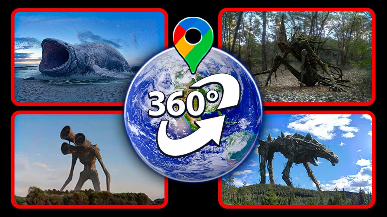 TOP 4: The Scariest Monsters Found on Google Earth - YouTube