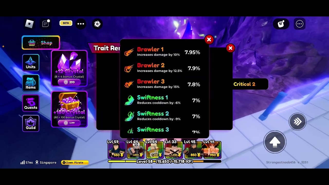 Getting almighty trait on anime defenders roblox game - YouTube