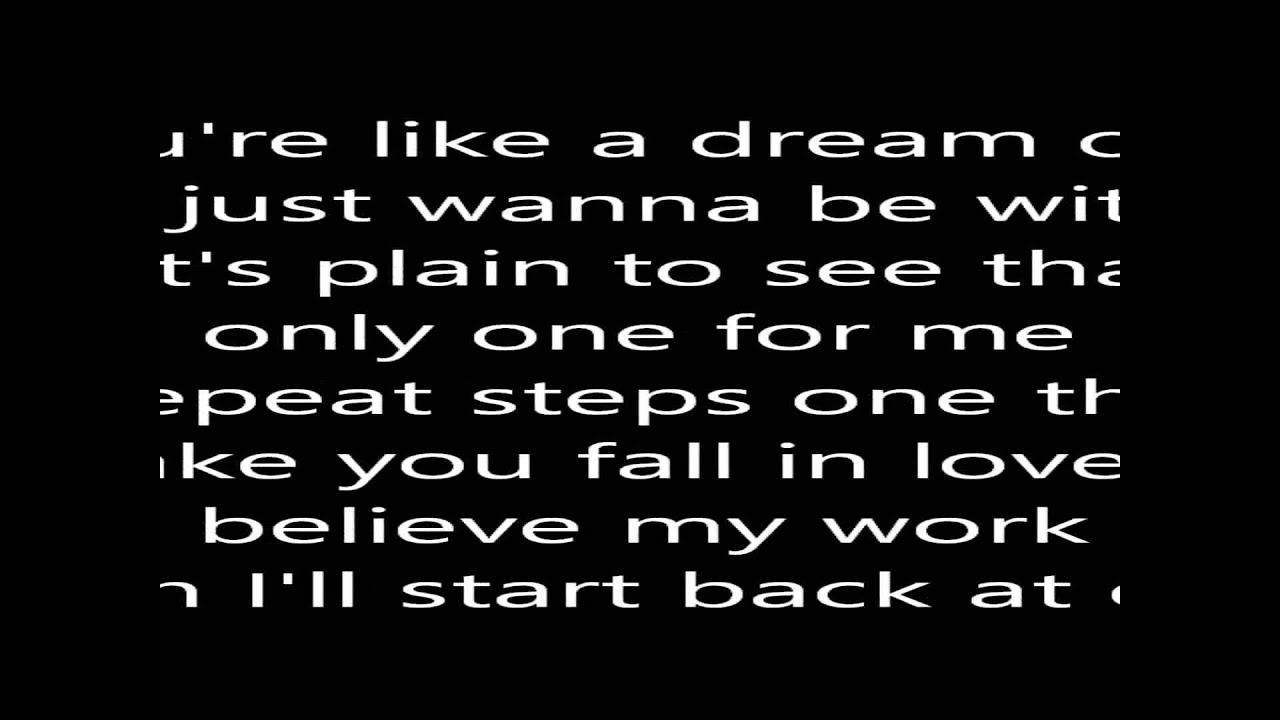 Back At One by Brian McKnight (lyrics) - YouTube