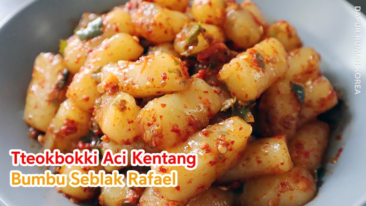 Tteokbokki Aci Kentang Bumbu Seblak Rafael - YouTube