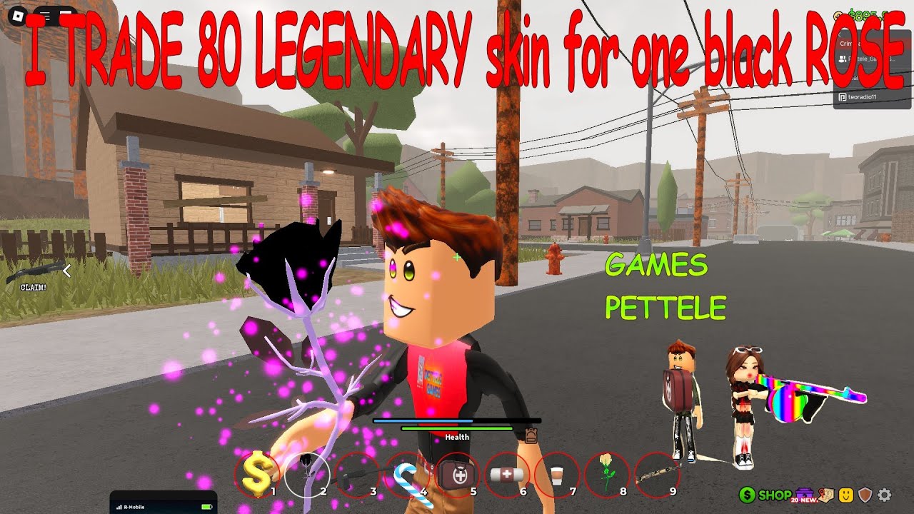 ROBLOX - OHIO - I trade 80 legendary skin for one BLACK ROSE :)) Void ...